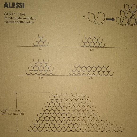 Alessi | Storage & Organization | Alessi Noe Modular Wine 6 Bottle ...